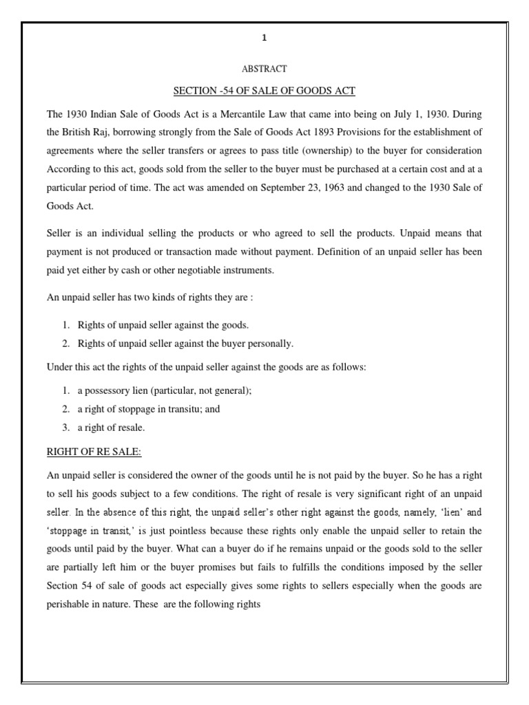 Contracts Abstract | PDF | Sales | Financial Transaction