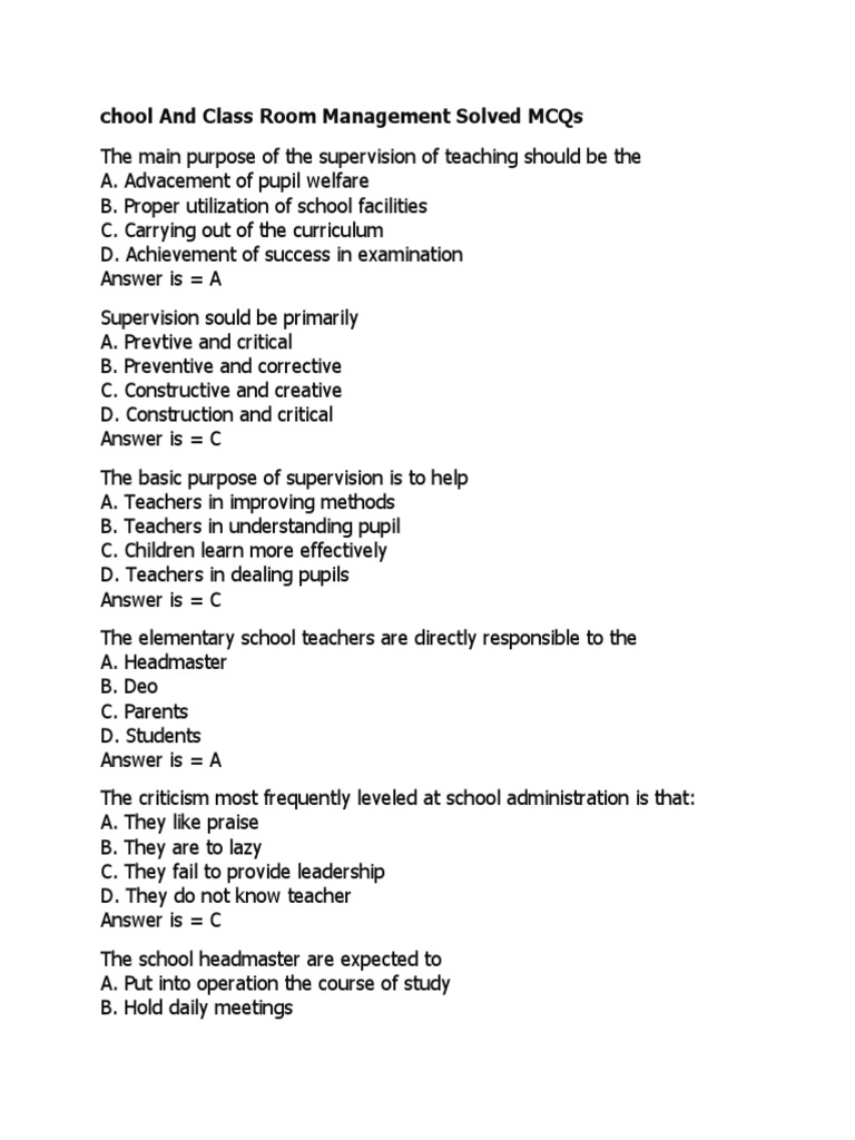 Classroom Management and Discipline | PDF | Educational Assessment ...
