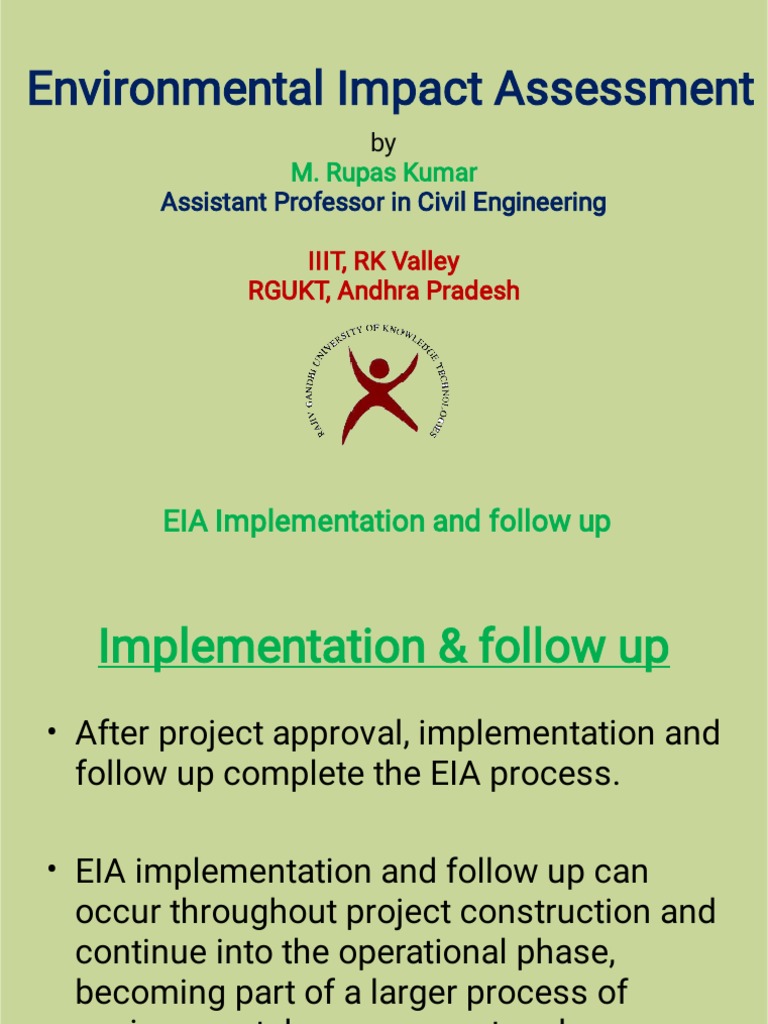 Implementation and Follow Up | PDF | Environmental Impact Assessment ...
