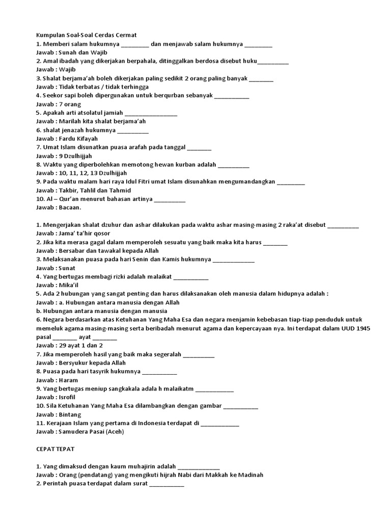 Contoh Soal Ccai | PDF