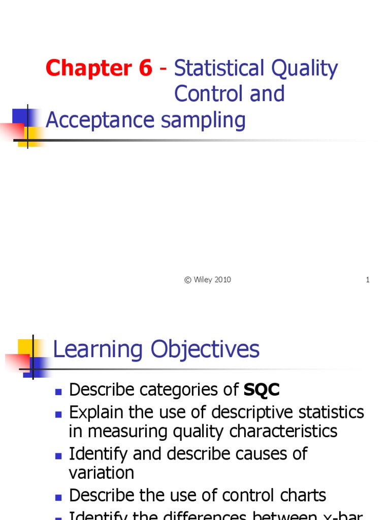 Acceptance Sampling and Control Chart | PDF | Statistics | Mean