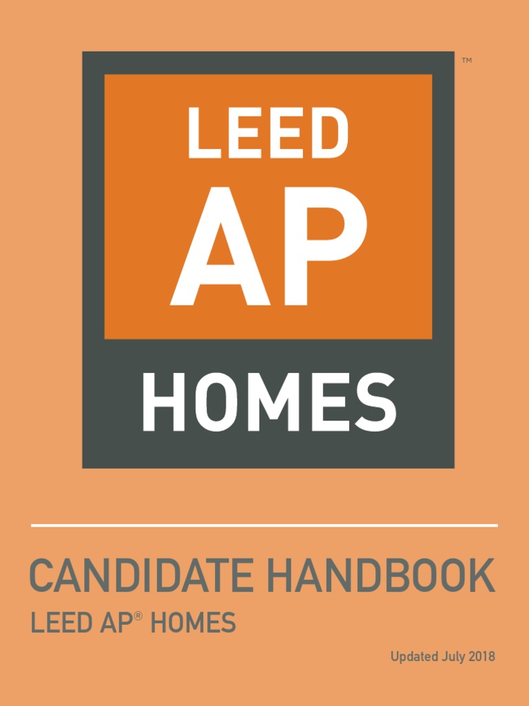 Leed Ap Homes Handbook | PDF | Leadership In Energy And Environmental ...