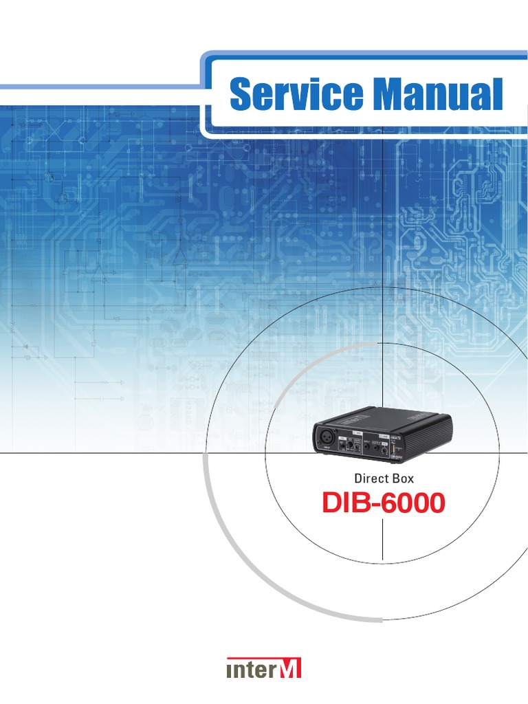 Interm Dib-6000 Direct Box SM | PDF | Electronics | Electronic Engineering
