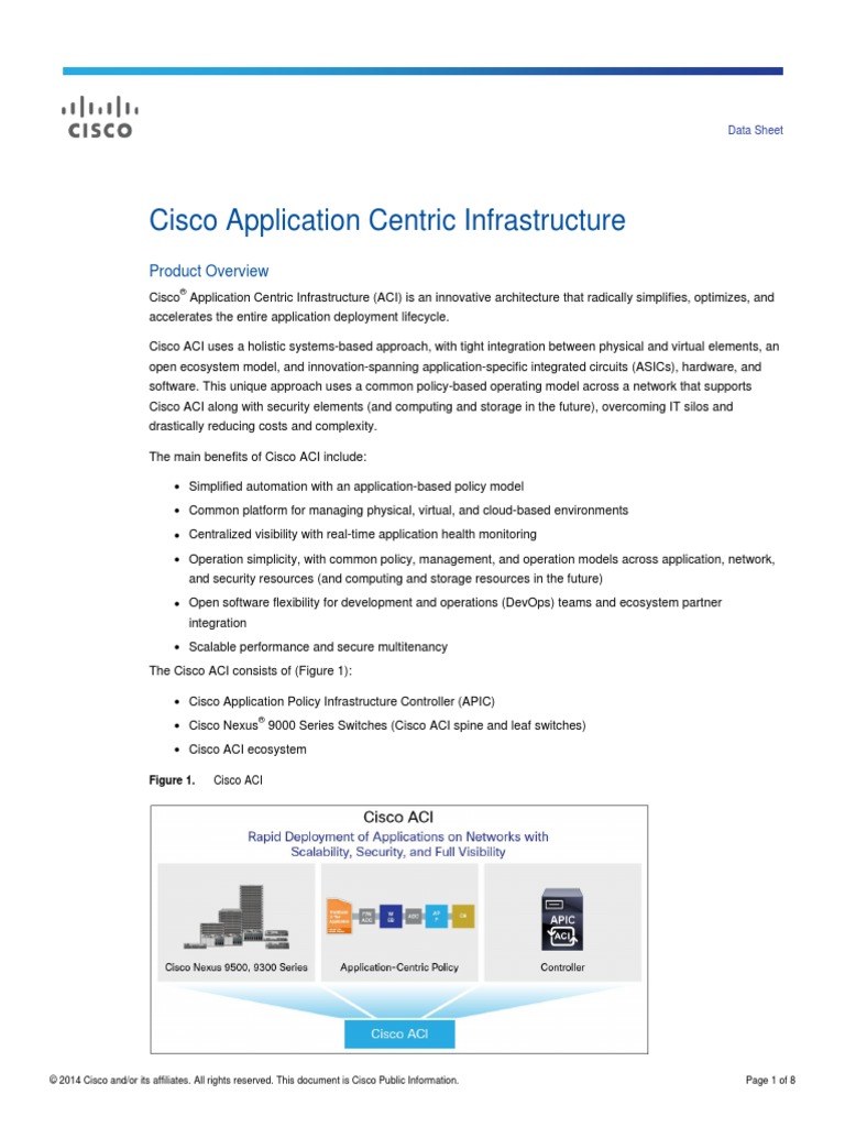 Application Centric Infrastructure | PDF | Application Programming Interface | Computer Architecture