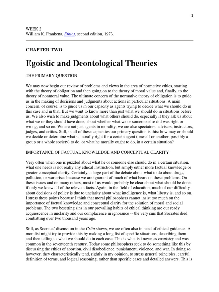 William K Frankena Ethics Second Edition 1973 | PDF | Utilitarianism ...
