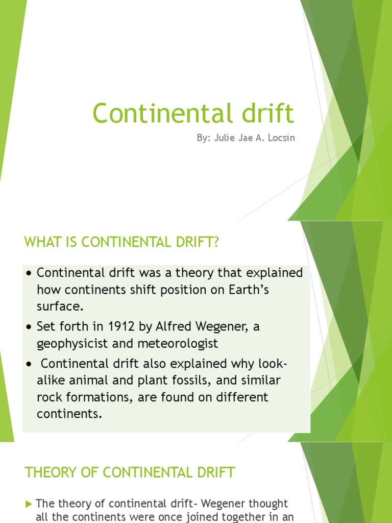 Continental Drift | PDF | Plate Tectonics | Crust (Geology)