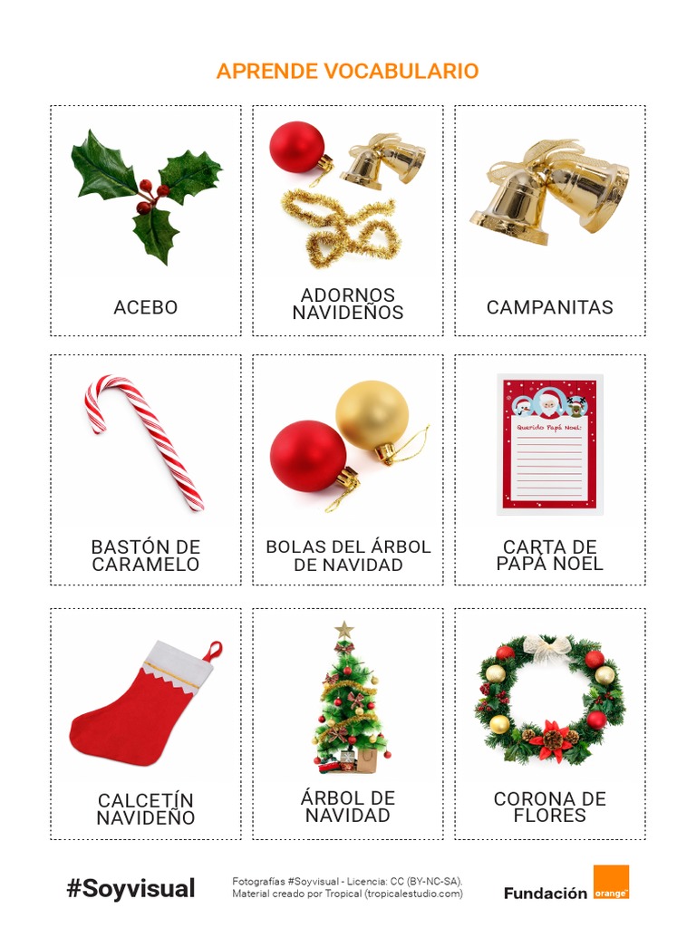 Trabajamos Vocabulario Sobre Navidad | PDF | Días santos católicos ...
