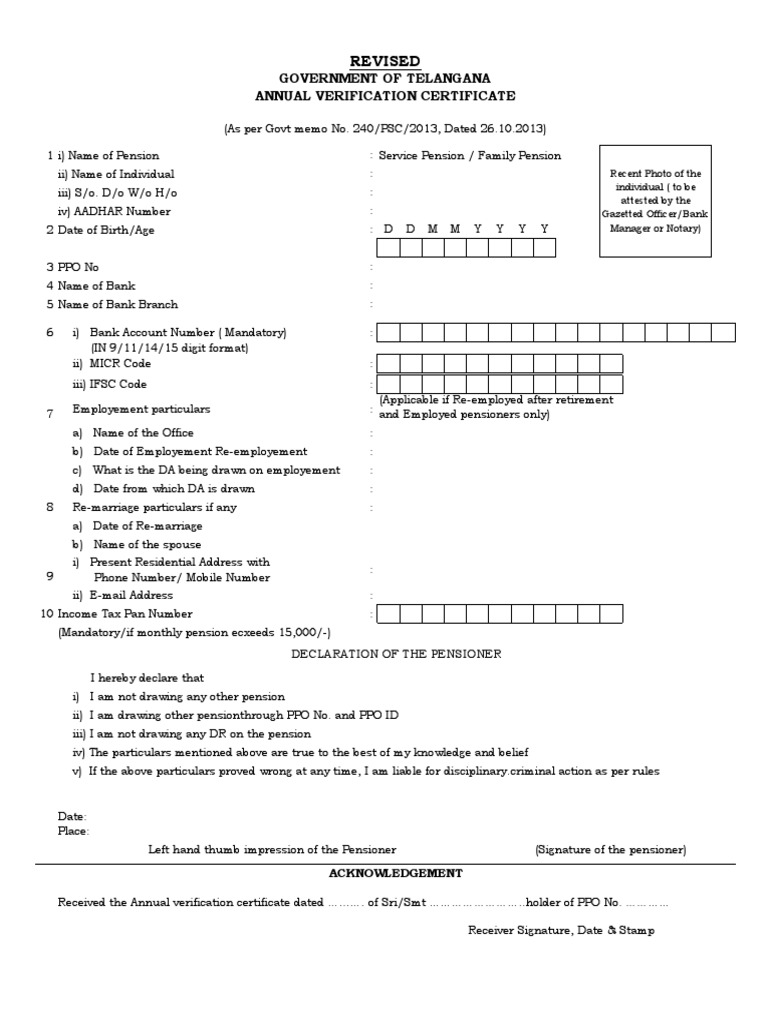 Annual Verification Certificate | PDF | Government Finances | Payments