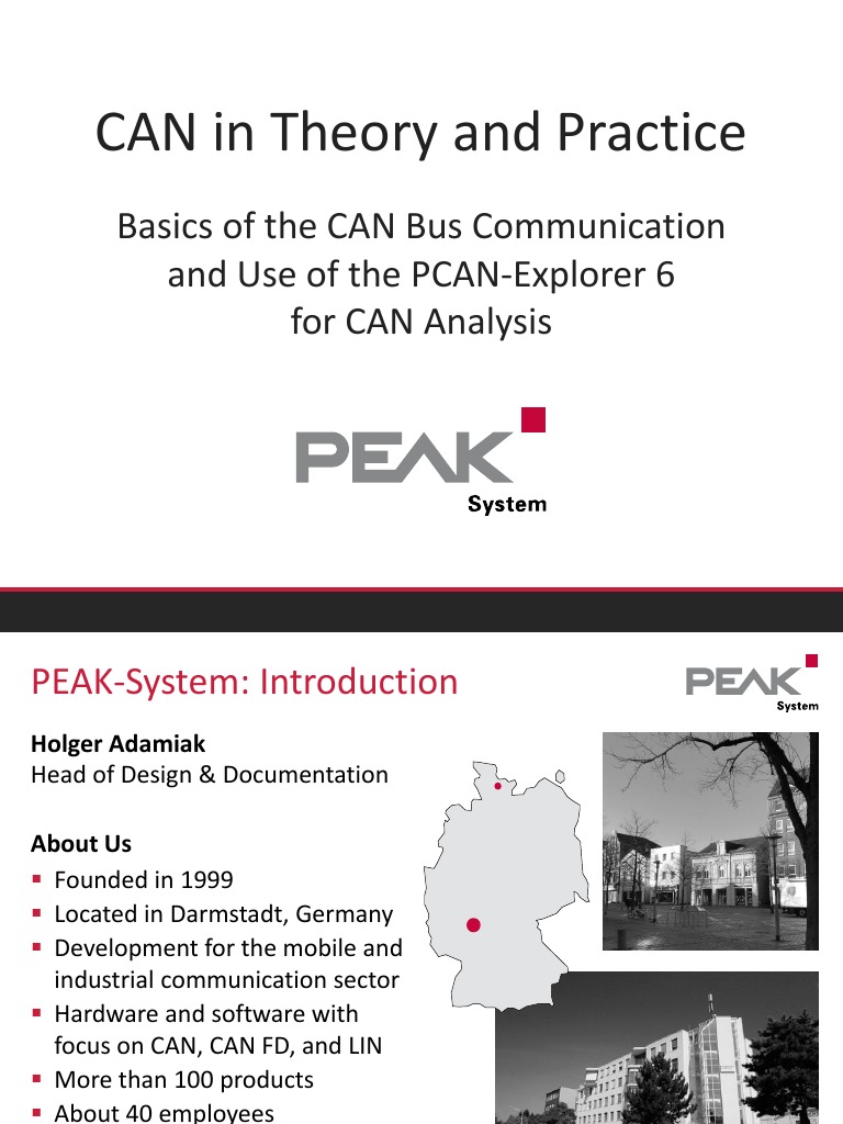 PEAK-System - CAN Basics & PCAN-Explorer 6 - India2019 | PDF | Electrical Engineering ...