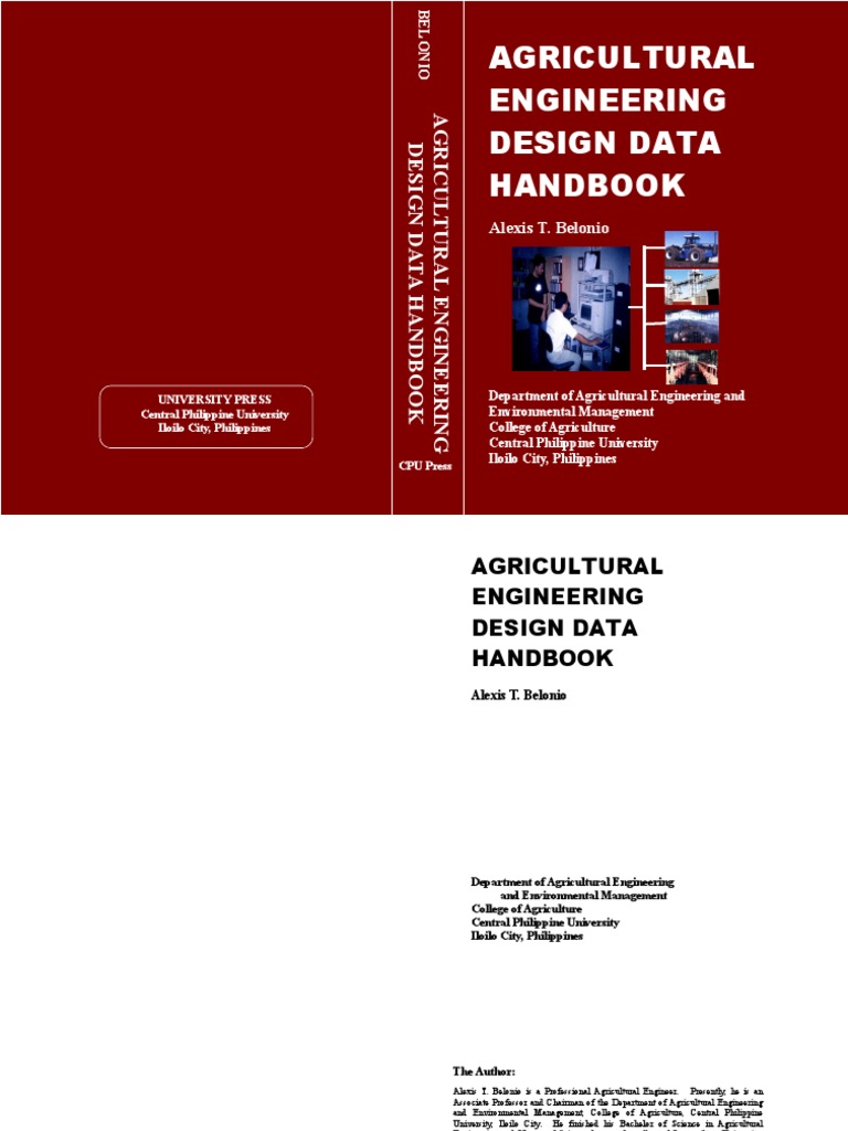 Agricultural Engineering Design Data Handbook | PDF | Domestic Pig | Cattle