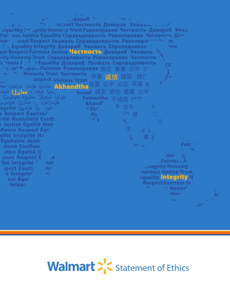 Wal Mart Ethics | PDF | Business | Lifestyle
