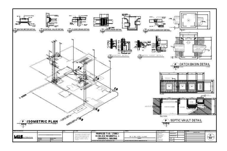 Isometric Plan: Catch Basin Detail | PDF | Waste Management | Water ...