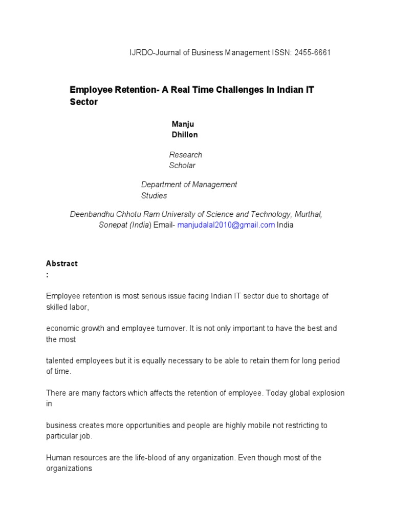 1480-Article Text-2732-1-10-20180104 | PDF | Employee Retention | Human ...