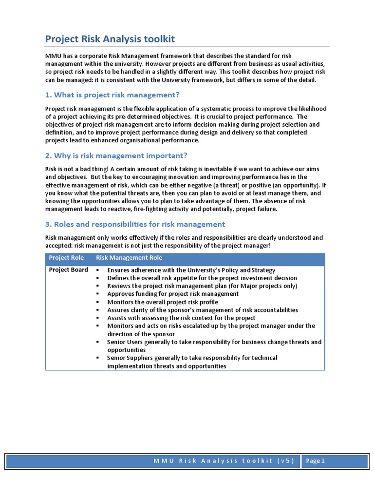 Risk Analysis Toolkit v5 | PDF | Risk Management | Risk