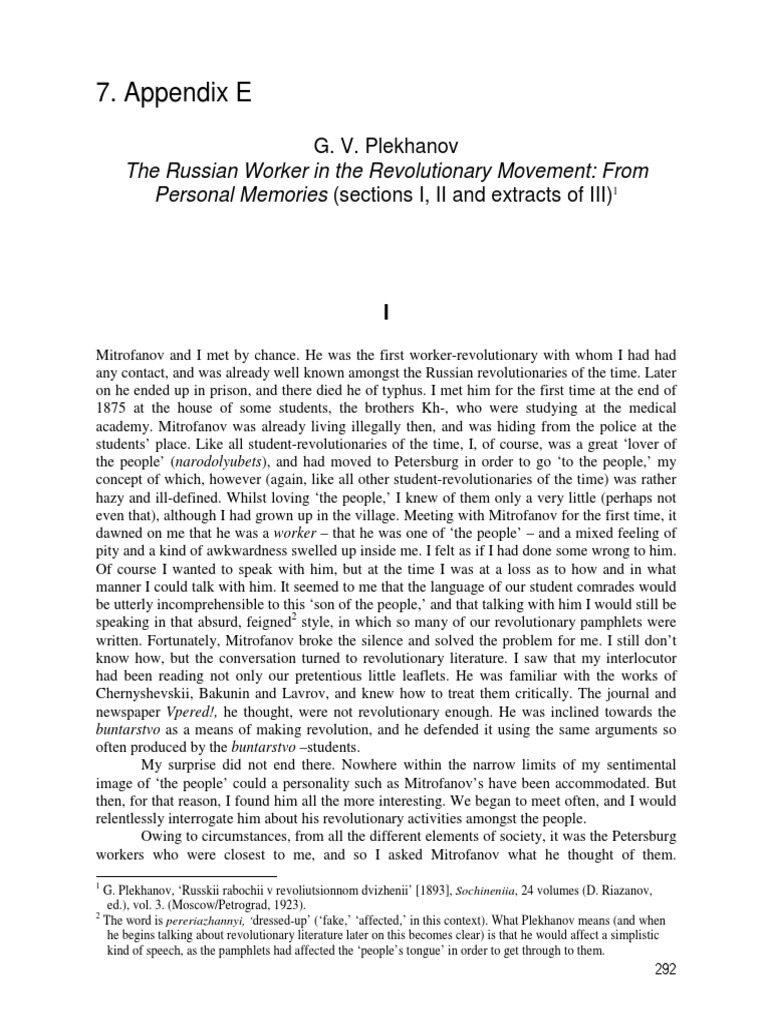 G. v. Plekhanov, The Russian Worker in The Revolutionary Movement ...
