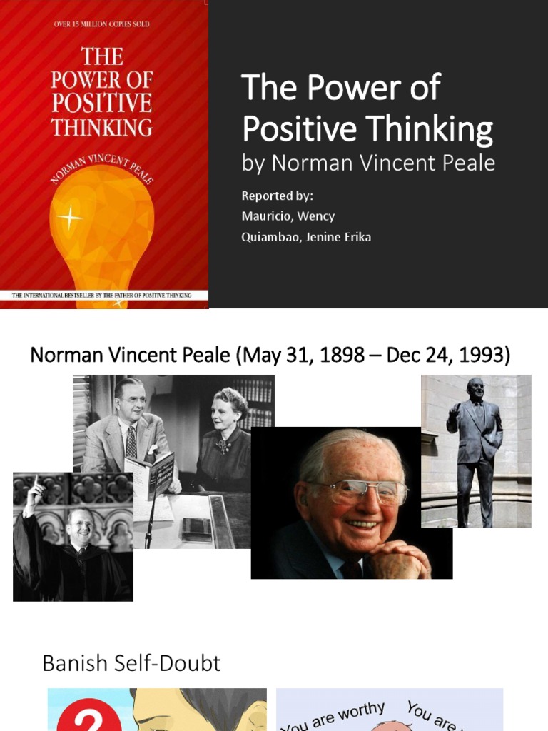 The Power of Positive Thinking Key Takeaways | PDF