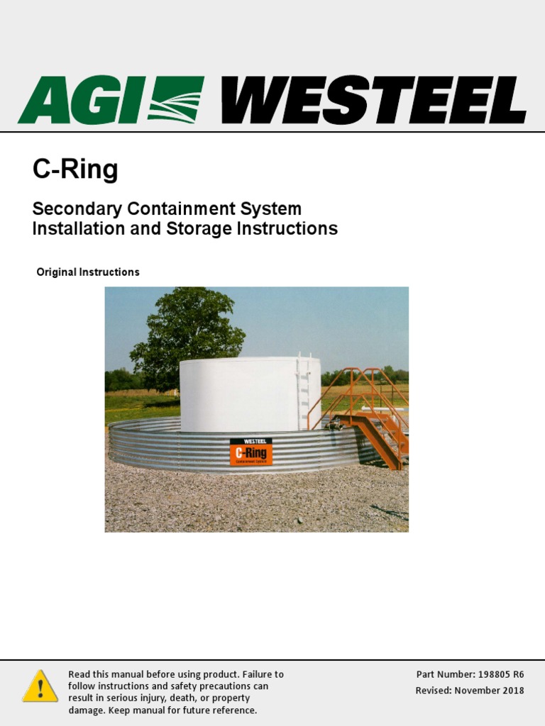 C-Ring: Secondary Containment System Installation and Storage ...