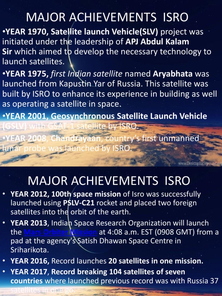Major Achievements Isro | PDF