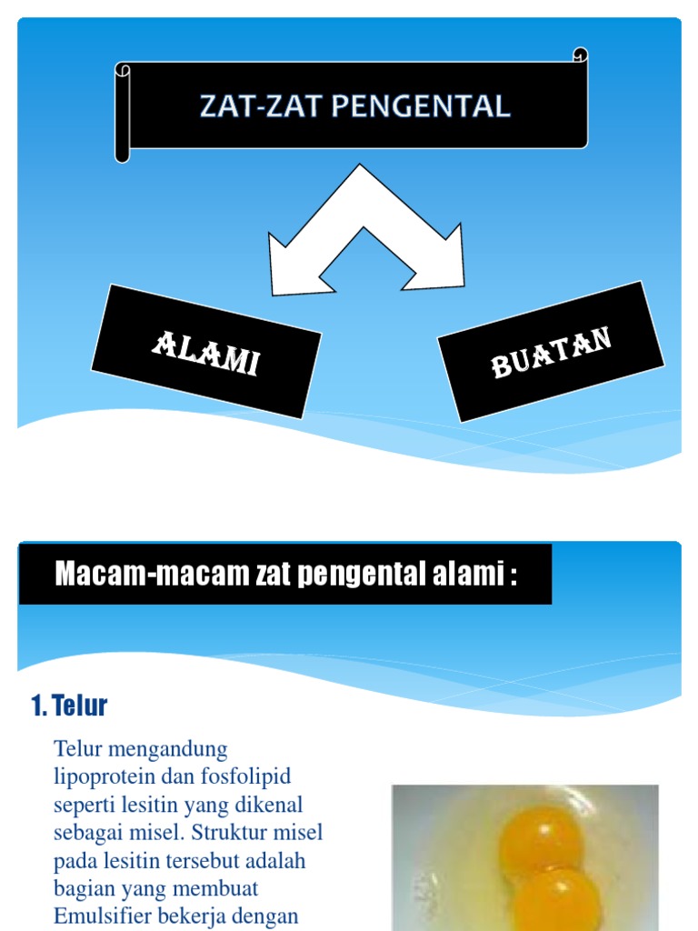 Zat-Zat Pengental Alami Dan Buatan | PDF