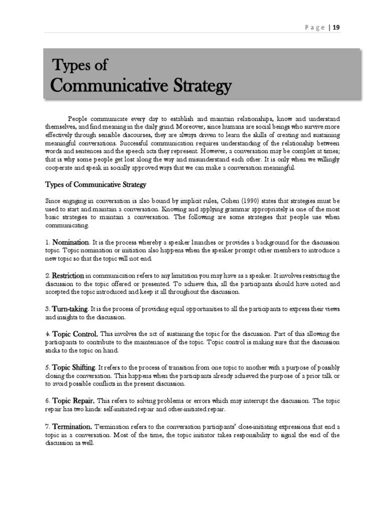 Types of Speeches Oral Comm | PDF | Conversation | Communication