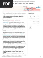 Cara Instal Printer Canon Ip2770 | PDF