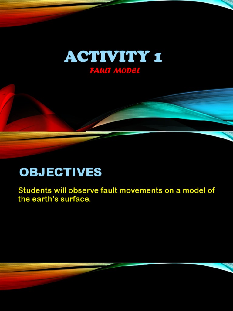 Activity 1: Fault Model | PDF | Travel | Art