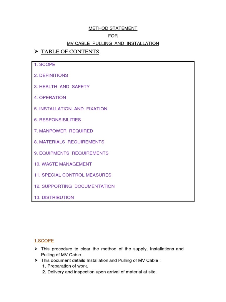 MV Cable Pulling & Installation Guide | PDF | Electrical Connector | Specification (Technical ...