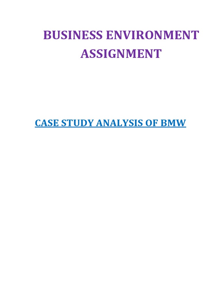 BMW Case Study | PDF | Bmw | Car
