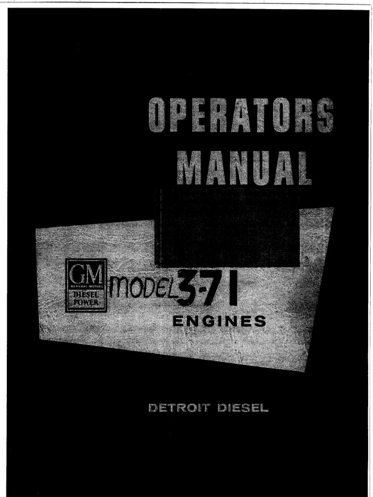 3-71 Operator Manual | PDF