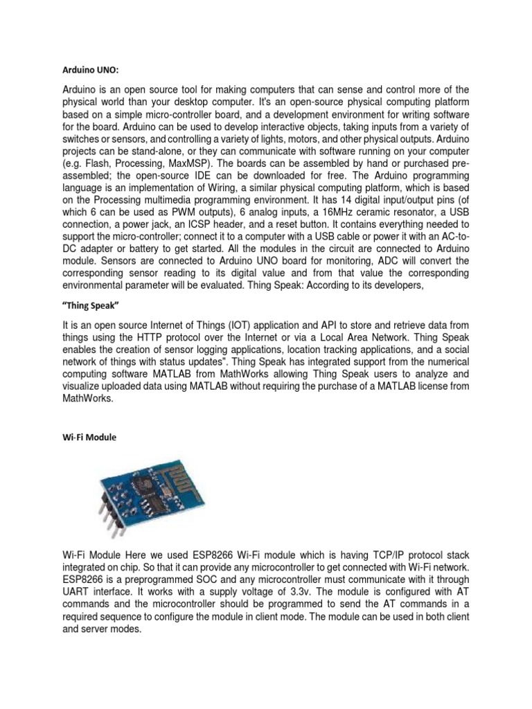 Sensors and Simulation Doc For Weather Monitoring System | PDF ...