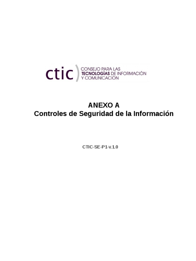 Controles de Seguridad de La Información | PDF | La seguridad ...