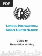 Model UN Made Easy: How To Write A Resolution | PDF | United Nations ...