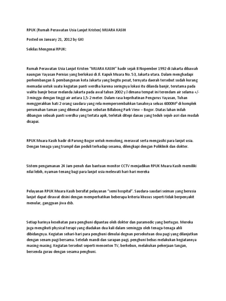 Sekilas Tentang RPUK | PDF