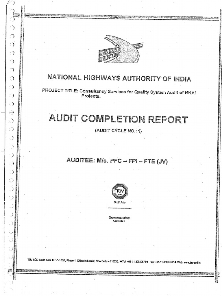 NHAI Audit Report | PDF