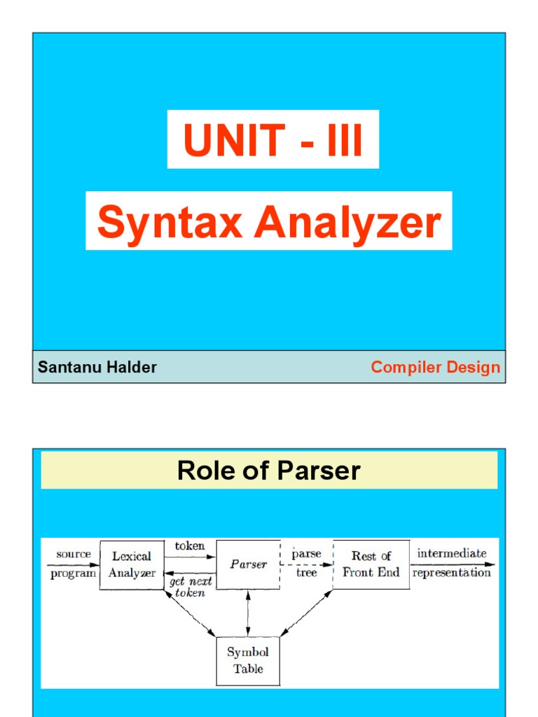 3-Syntax Analyzer1 PDF | PDF | Parsing | Implementation