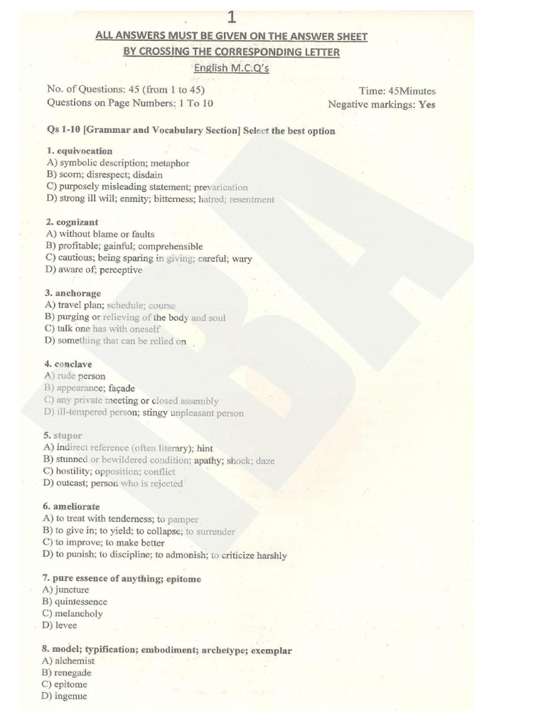 MBA Sample Paper III | PDF