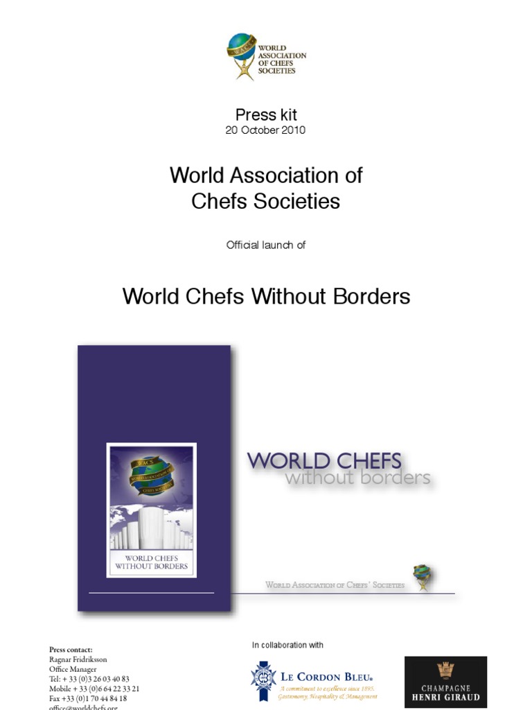 World Association of Chefs Societies | PDF | Malnutrition ...