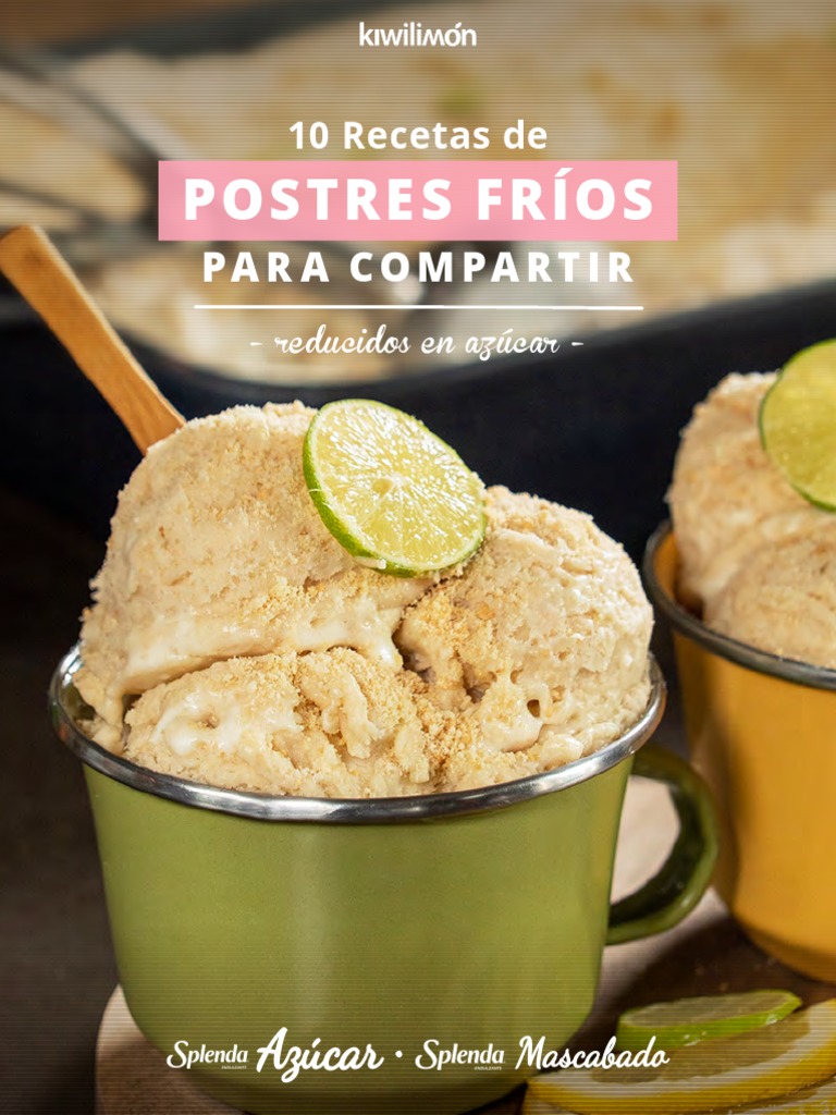 10 Recetas de Postres Frios para Compartir PDF | PDF | Crema | Helado