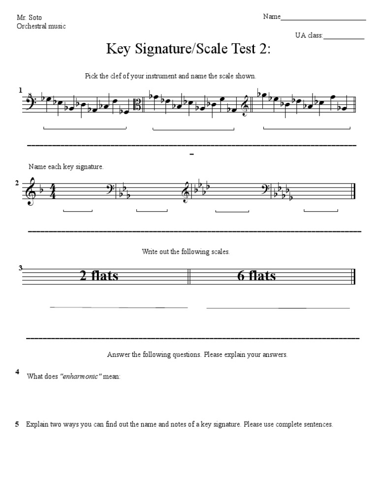 Key Signature Test 2 | PDF | Teaching Methods & Materials | Computers
