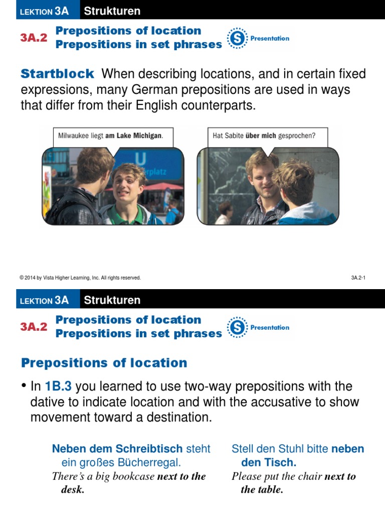 Mosaik Deutsch Slides | PDF | Preposition And Postposition | Semantic Units