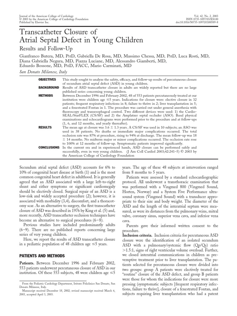 Asd Fix | PDF | Diseases And Disorders | Cardiovascular System
