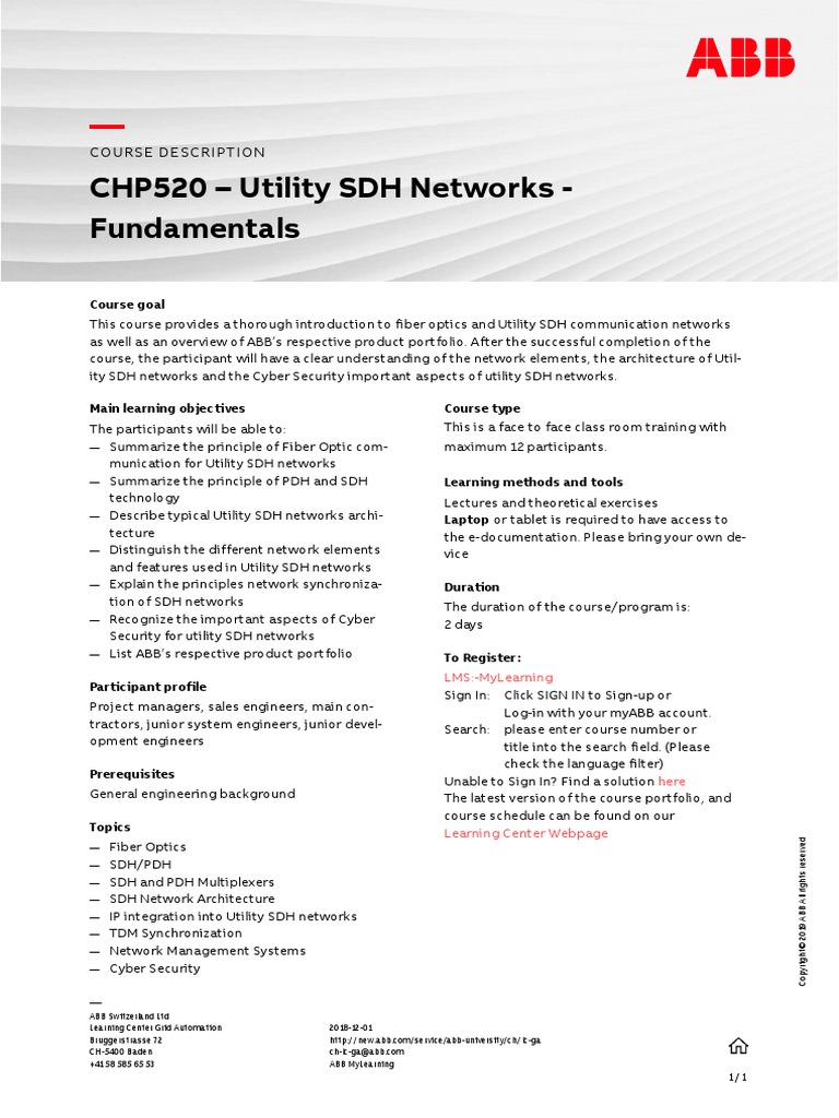 CHP520 - Utility SDH Networks - Fundamentals | PDF | Telecommunications | Computing