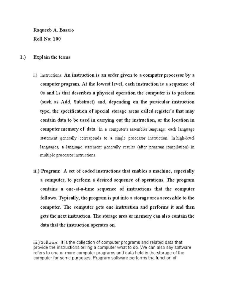 Computer Assignment 3 Pdf Computer Program Programming