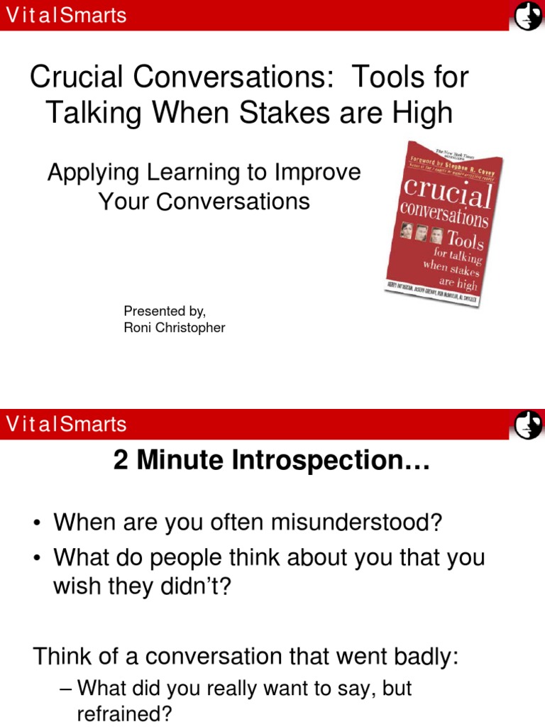 Crucial Conversations Handouts | Download Free PDF | Conversation ...