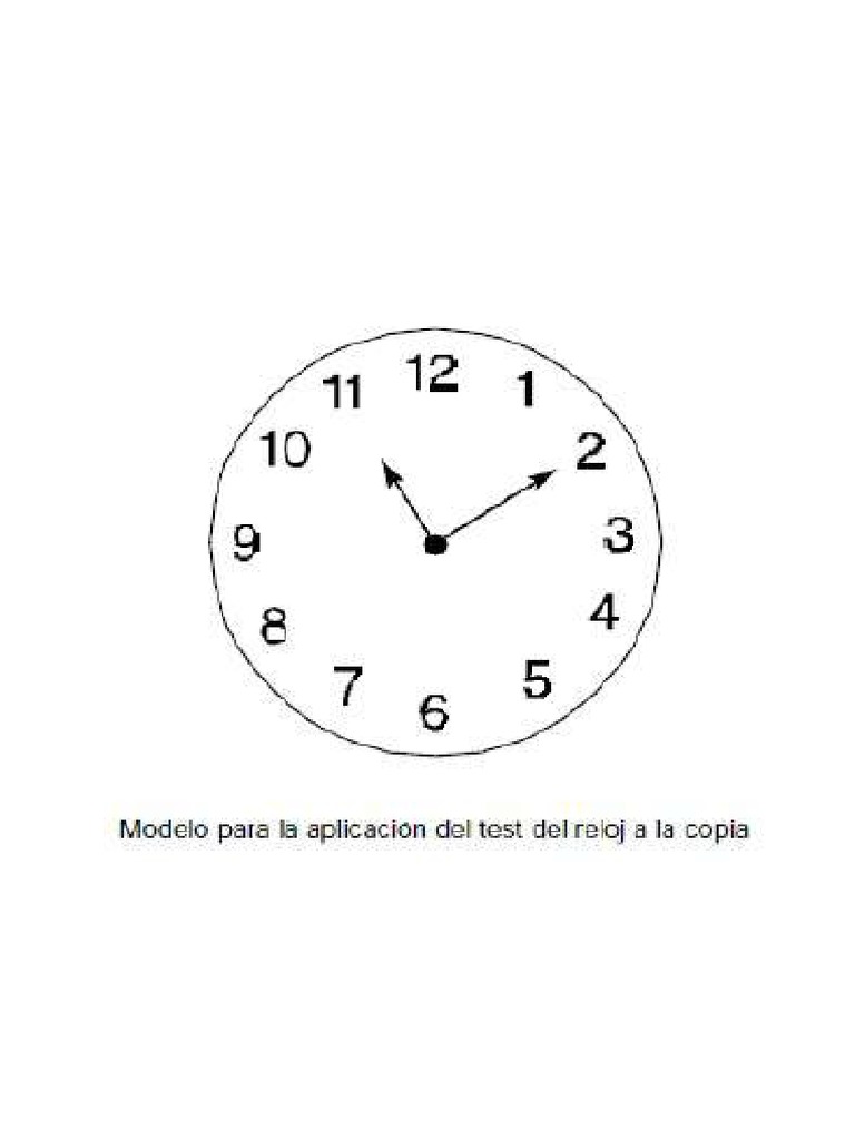 Modelo Test Del Reloj | PDF