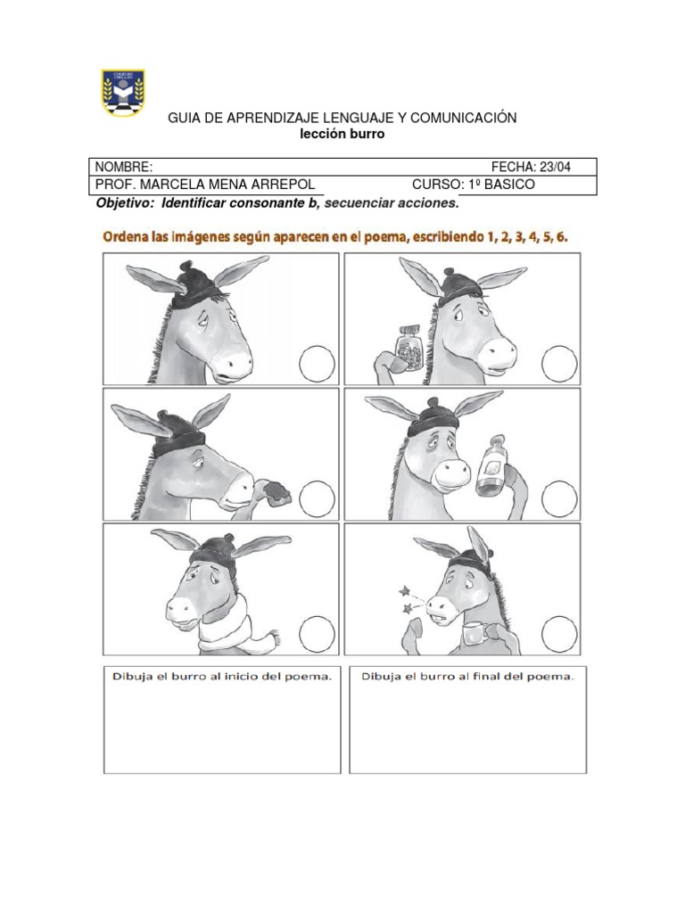 Guia de Aprendizaje Burro 1 | PDF