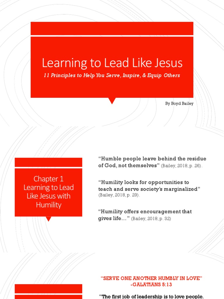 Learning To Lead Like Jesus | PDF | Gratitude | Humility