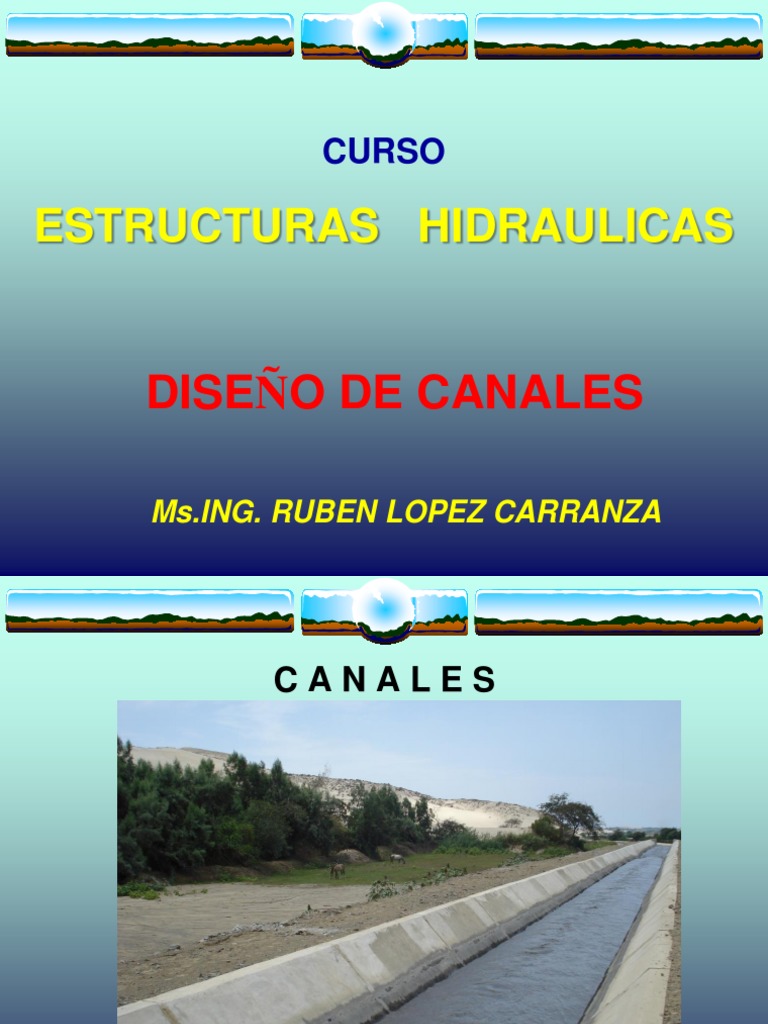 Diseño De Canales Ii Pdf Canal Riego