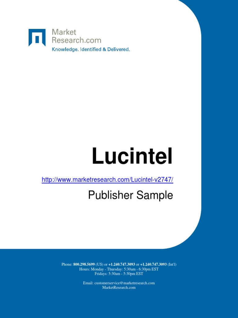 Lucintel: Publisher Sample | PDF | Gross Domestic Product | Economic Growth