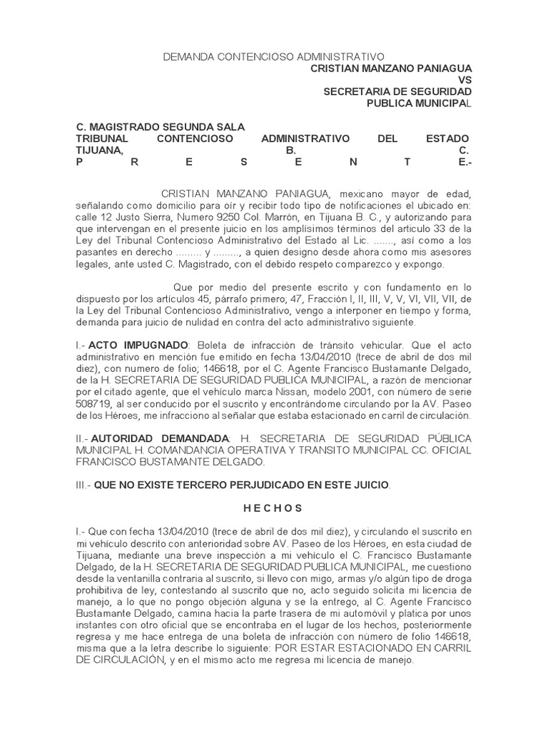 Demanda Contencioso Administrativo Simple (Formato) | PDF | Caso de ley ... Demanda Contencioso Administrativo Simple (Formato) | PDF | Caso de ley ...